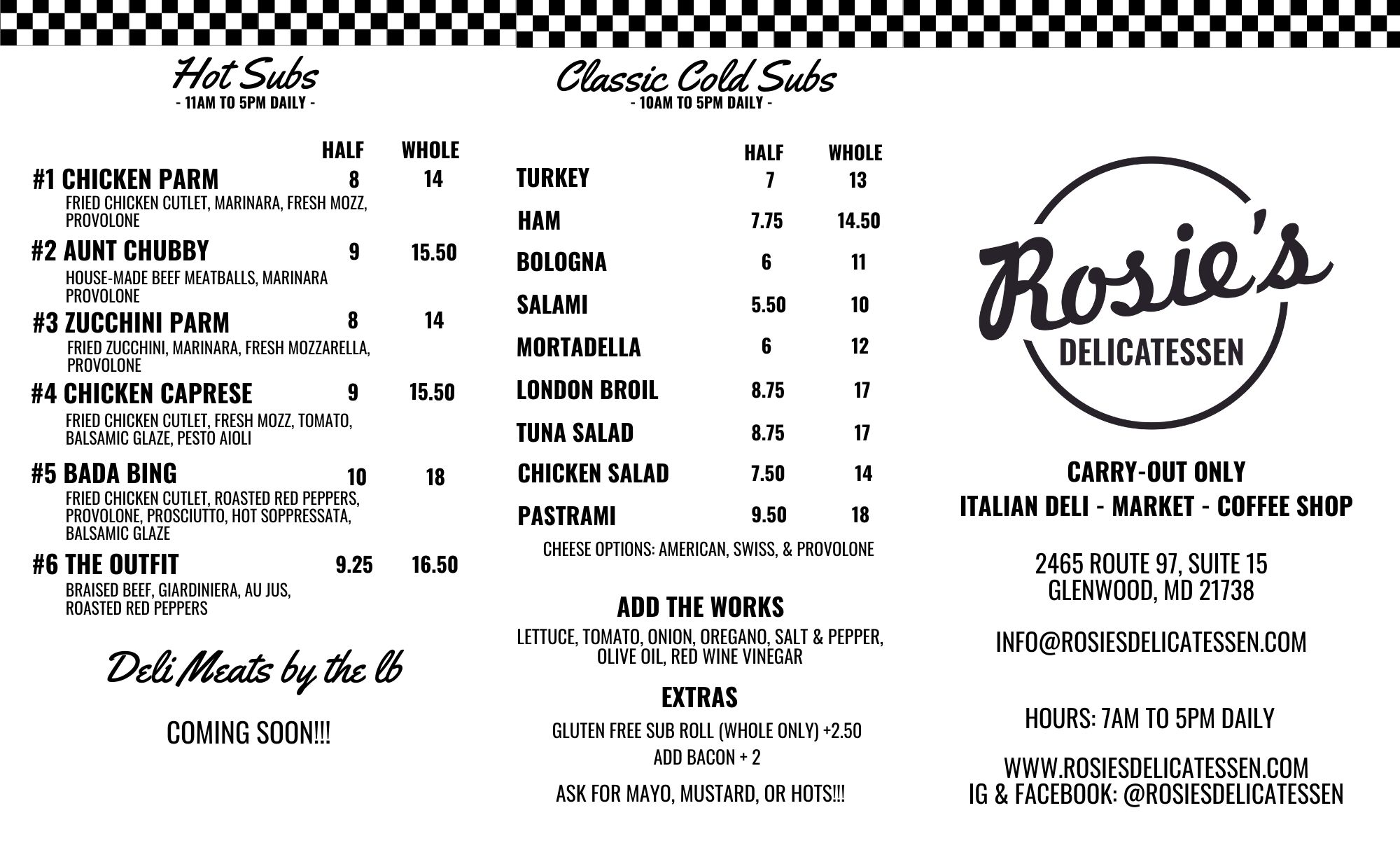 Rosies Delicatessen | Italian Deli, Market, & Coffeeshop